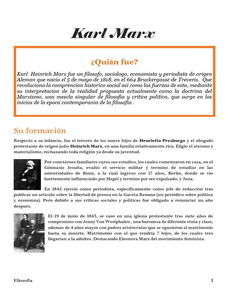 Karl Marx | PDF | Karl Marx | La teoría de la alienación de Marx