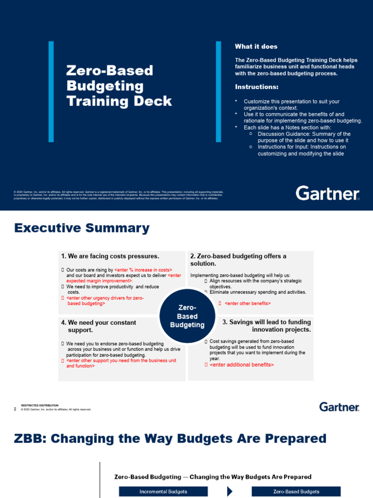 2 2 Zero Based Budgeting Training Deck | PDF | Economies | Business