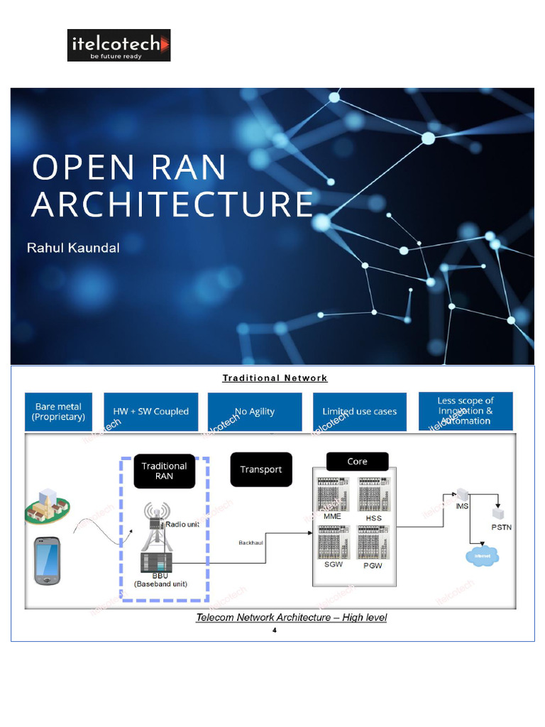 OPEN RAN Architecture | PDF