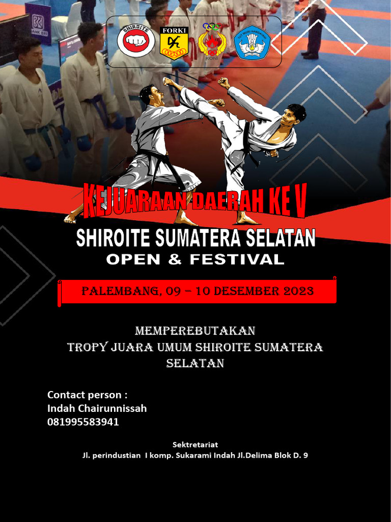 Kejuaraan Daerah Shiroite Sumsel 2023 | PDF