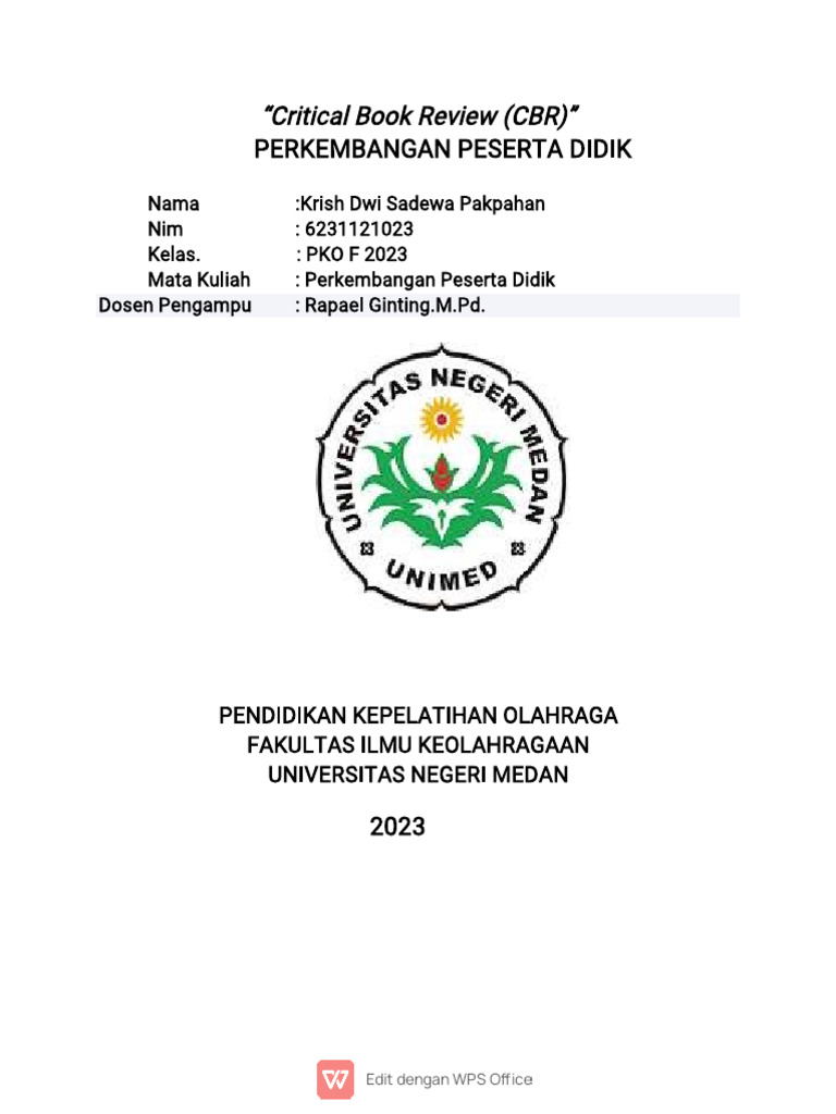 Cbr-Ppd-Krish Dwi Sadewa Pakpahan | PDF | Karier & Perkembangan | Pengembangan Diri