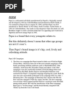 Pepsi Slogan Evolution Over the Years | PDF | Pepsi | Soft Drink