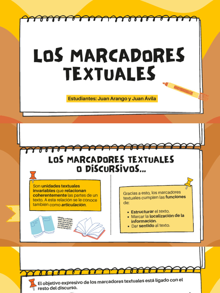 Los Marcadores Textuales | PDF