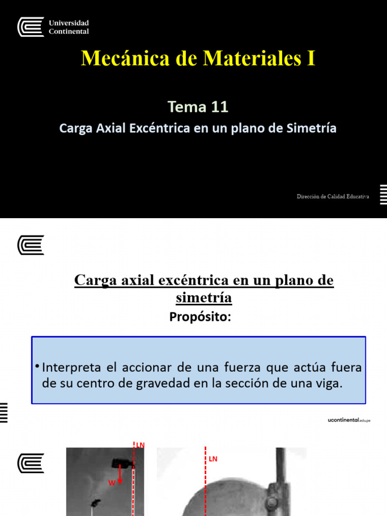 Carga Axial Excéntrica en Vigas | PDF | Ciencia y matemáticas