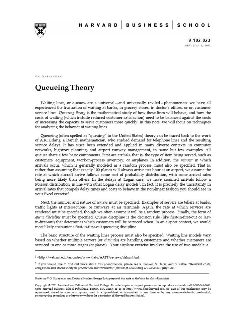 Queueing Theory | PDF | Computing | Applied Mathematics