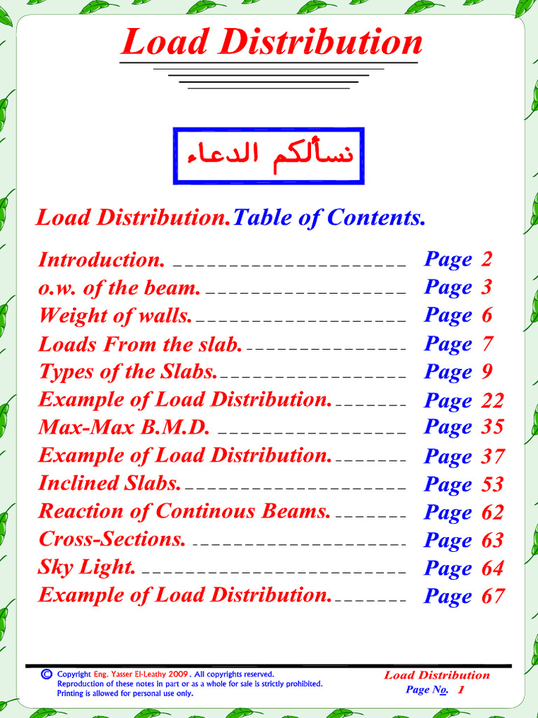 04 - (Beams) (2) Loads On Beams (Load Distribution) - 2 | PDF
