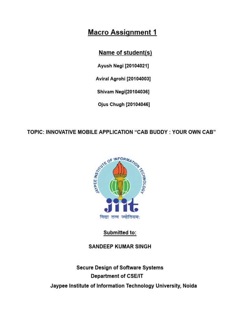 Macro Assignment | PDF | Information Security | Security