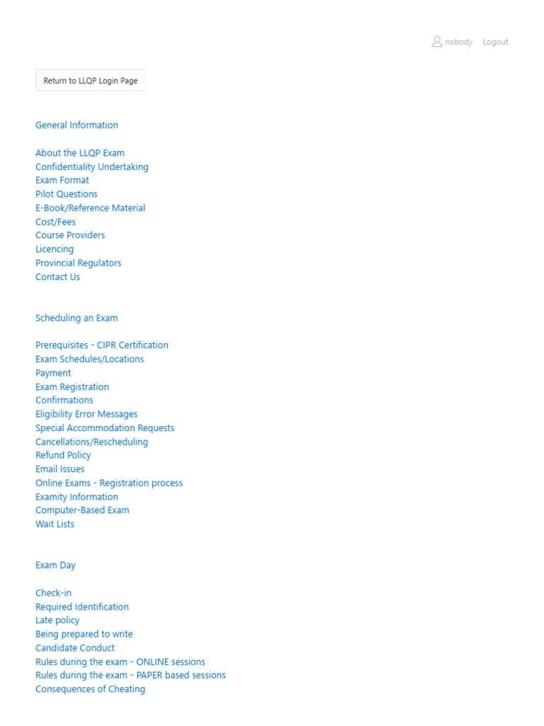 Durham College LLQP Exam Overview | PDF | Identity Document