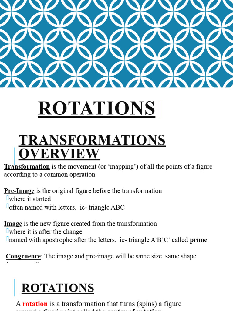 Rotations Pdf Cartesian Coordinate System Symmetry