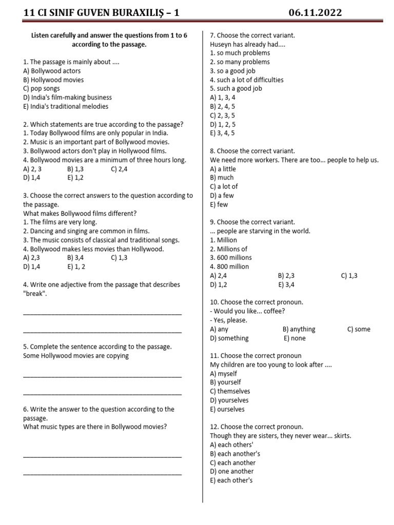 Guven 11 Ci Sinif Buraxilis - 1 | PDF | Virus