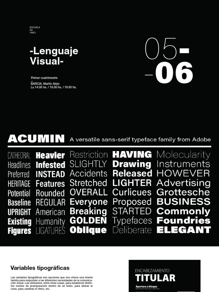 Variables Tipográficas Esenciales | PDF | Tipografía | Impresión