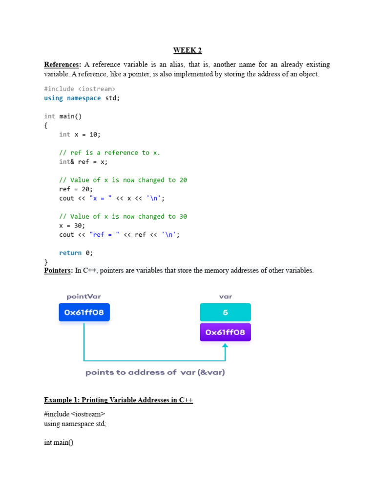 Week 3 | PDF | Pointer (Computer Programming) | Systems Engineering