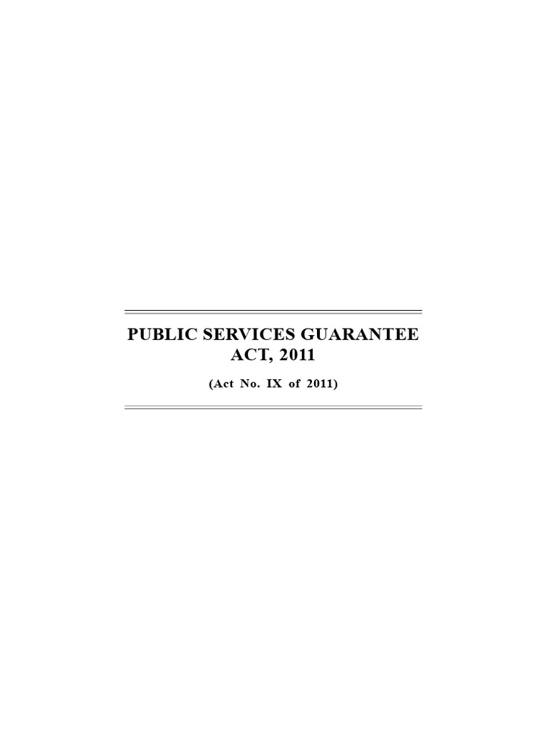 Jammu & Kashmir Public Services Act 2011 | PDF | Appeal | Separation Of ...