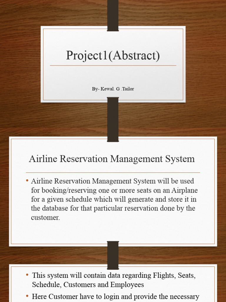 Project1 (Abstract) | PDF | Databases | Menu