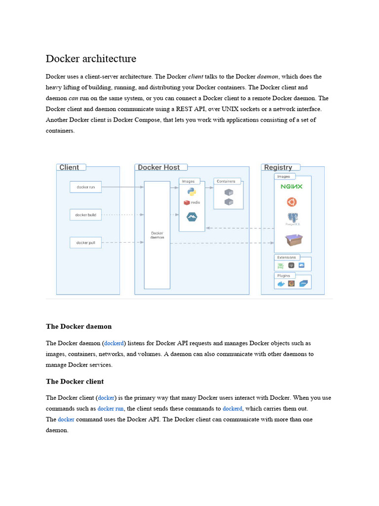 Docker Architecture | PDF | Windows Registry | File System