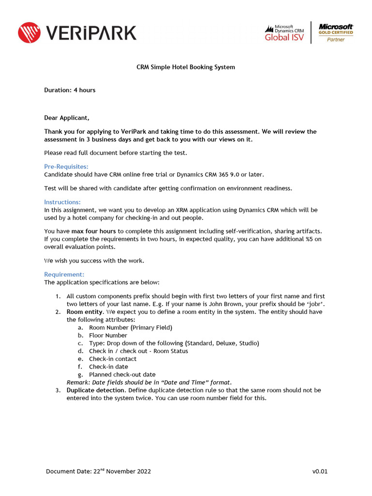 Assessment - CRM v0.01 | PDF | Computer Engineering | Systems Engineering