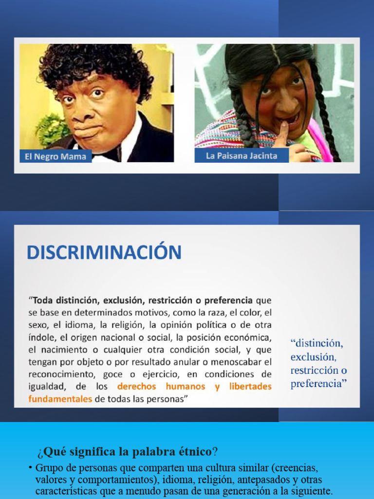La Discriminacion Etnico-Racial | PDF