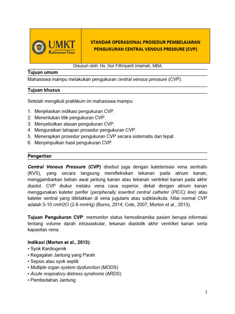 SOP Praktikum CVP | PDF | Sains & Matematika