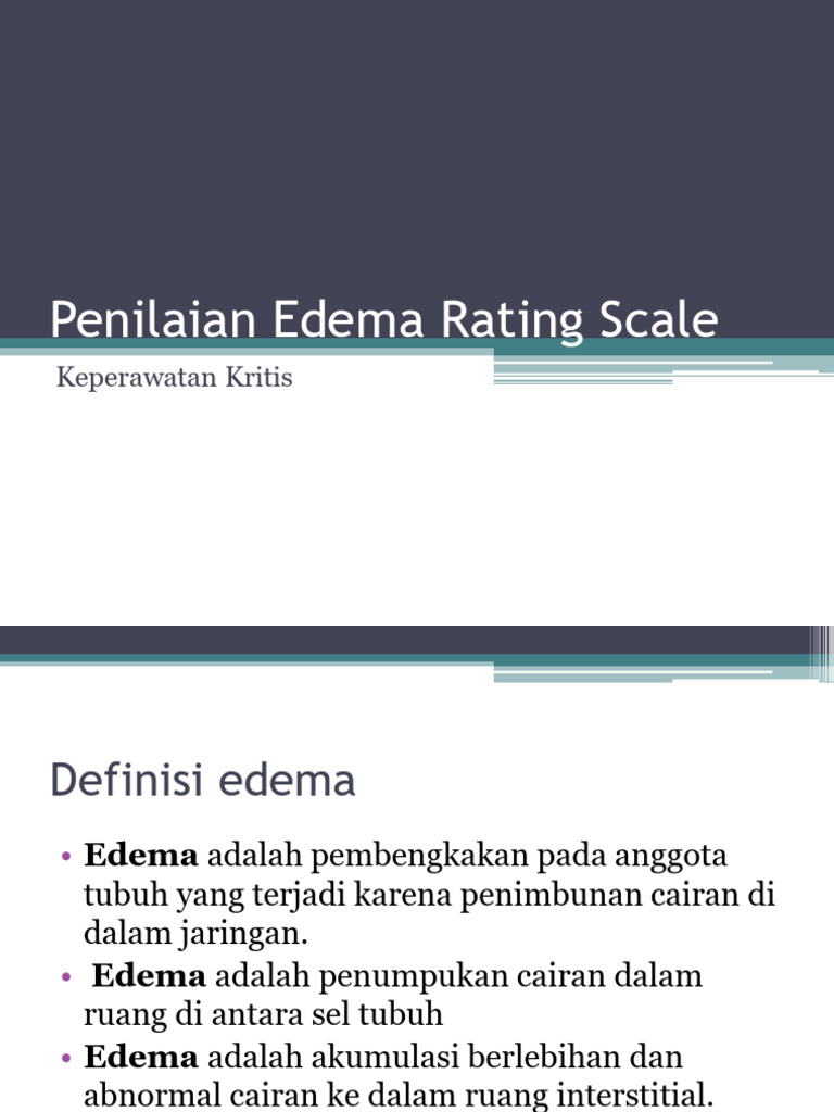 Penilaian Edema Rating Scale-201023 | PDF