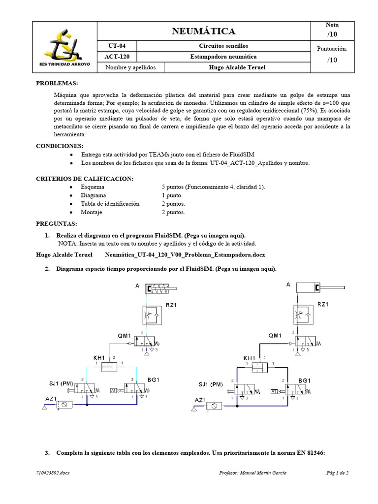 Neumática UT-04 ACT-120 V00 Problema Estampadora Alcalde Teruel Hugo ...
