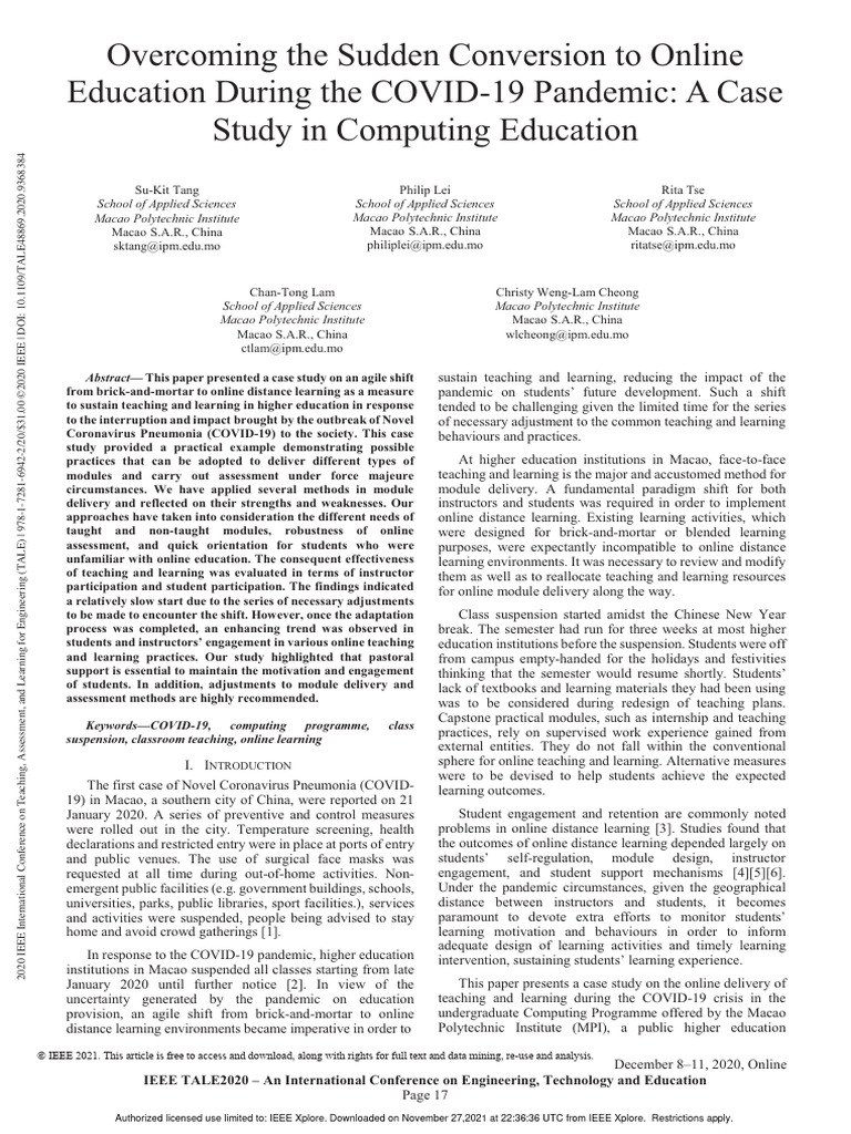 Conference Paper | PDF | Teachers | Lecture