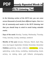 IELTS Listening: 100 Synonyms Guide | PDF | Economies | Nature