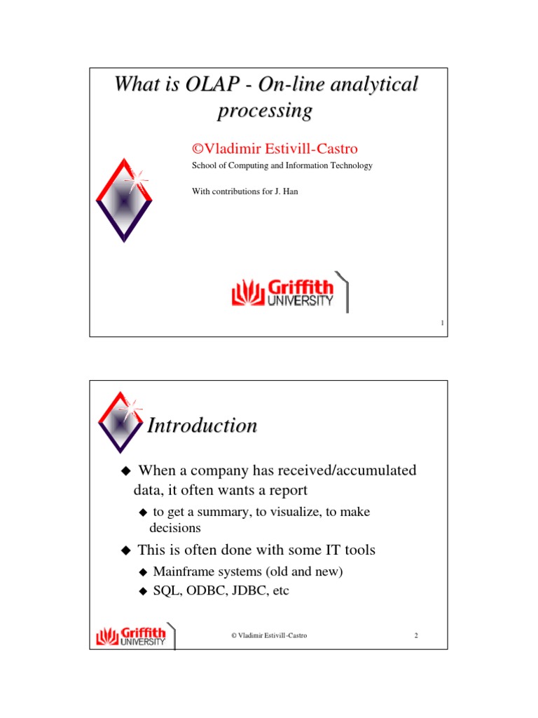 What Is OLAP - On - Line Analytical Processing | PDF | Data Warehouse ...