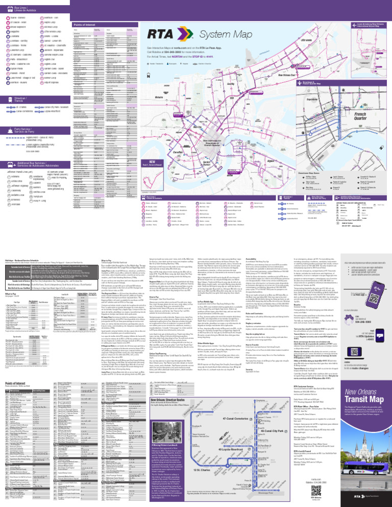 Rta System Map Nola 2023 | Download Free PDF | New Orleans | Public ...