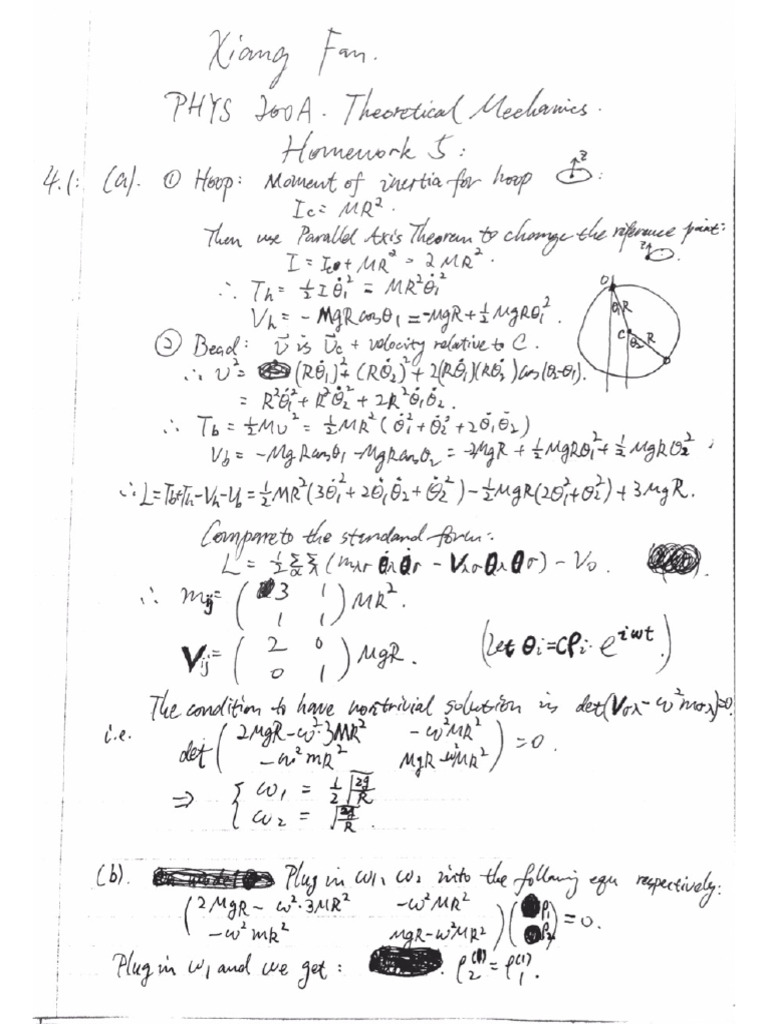 200A HW5 Solutions | PDF