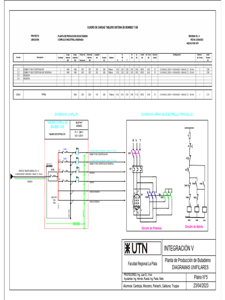 Diagrama Unifilar Bombas.... | PDF