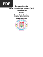 IKS Question Bank - English | PDF | Vedas | Social Science