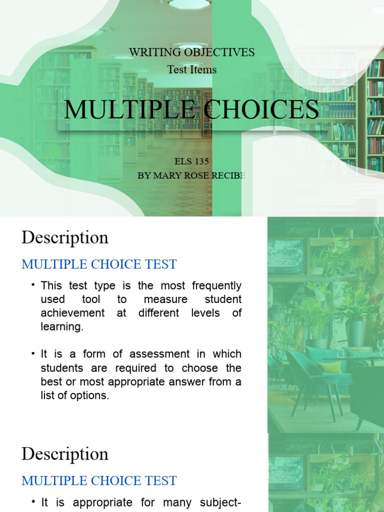 Multiple Choice | PDF | Multiple Choice | Communication