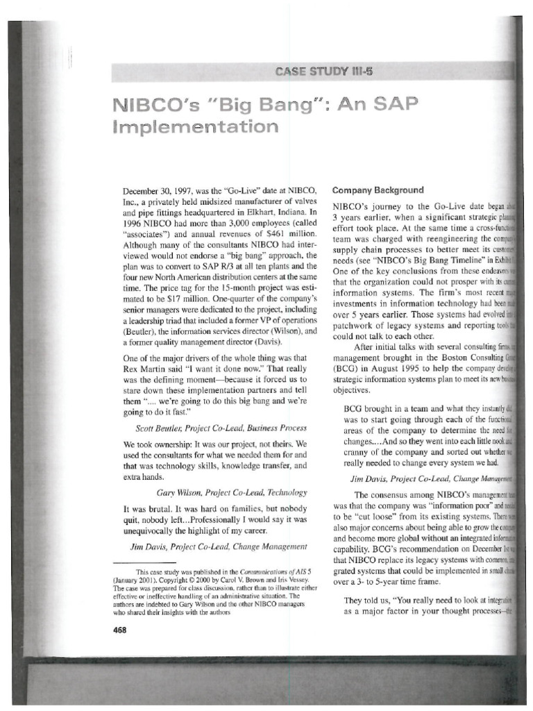 NIBCO - Part 1 | PDF