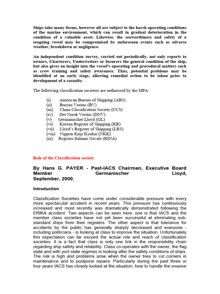 Ships Surveys | PDF | Oil Tanker | Shipping