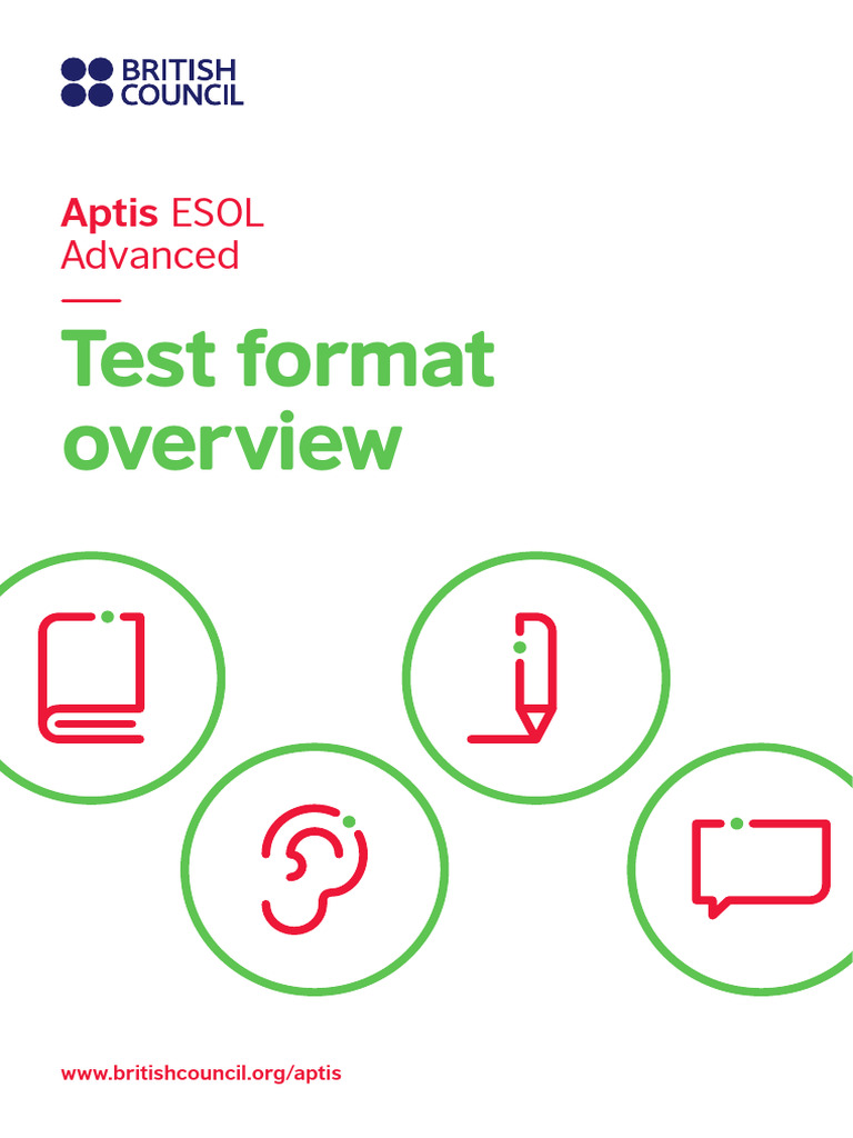 Aptis ESOL Advanced Test Guide | PDF | English As A Second Or Foreign ...