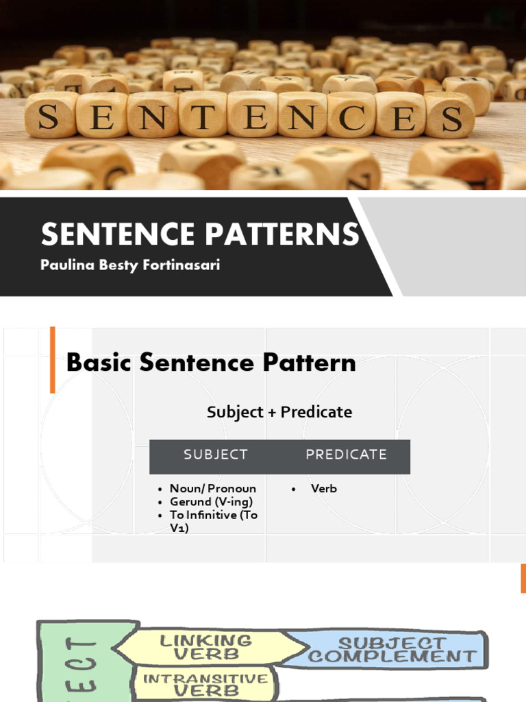 Day 2 - Sentence Pattern | PDF | Verb | Subject (Grammar)