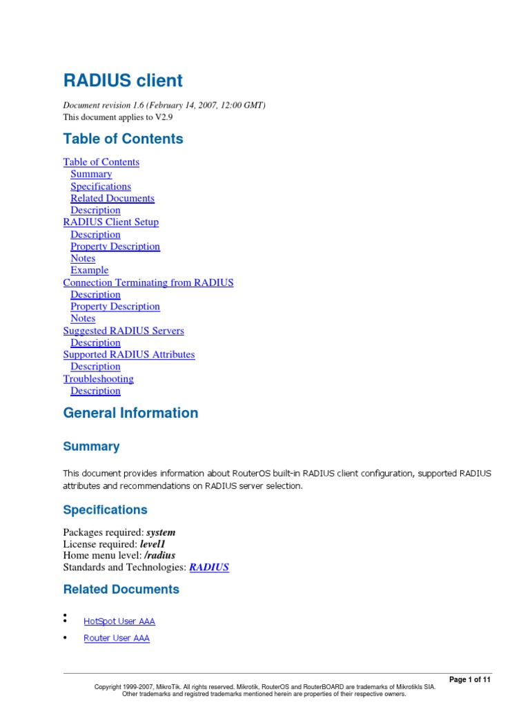 Aaa Radius | PDF | Radius | Information Age