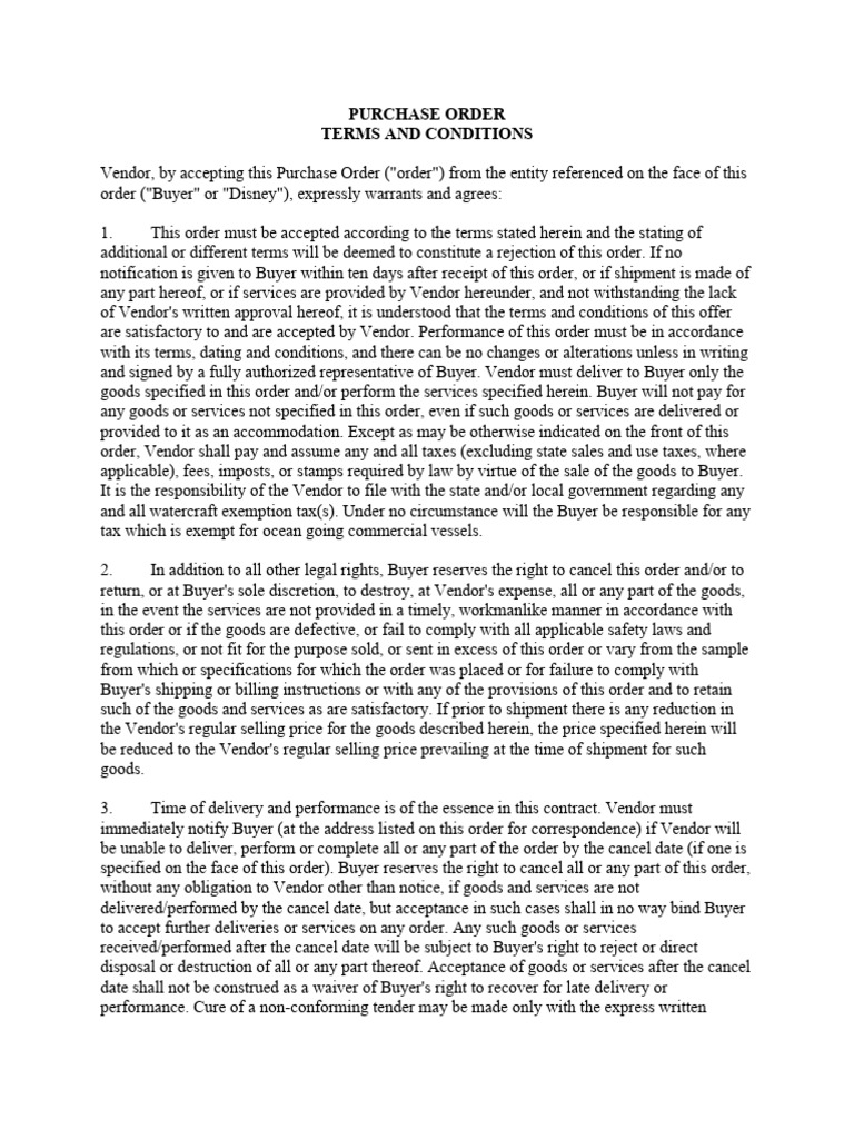 Purchase Order | PDF | Patent | Insurance