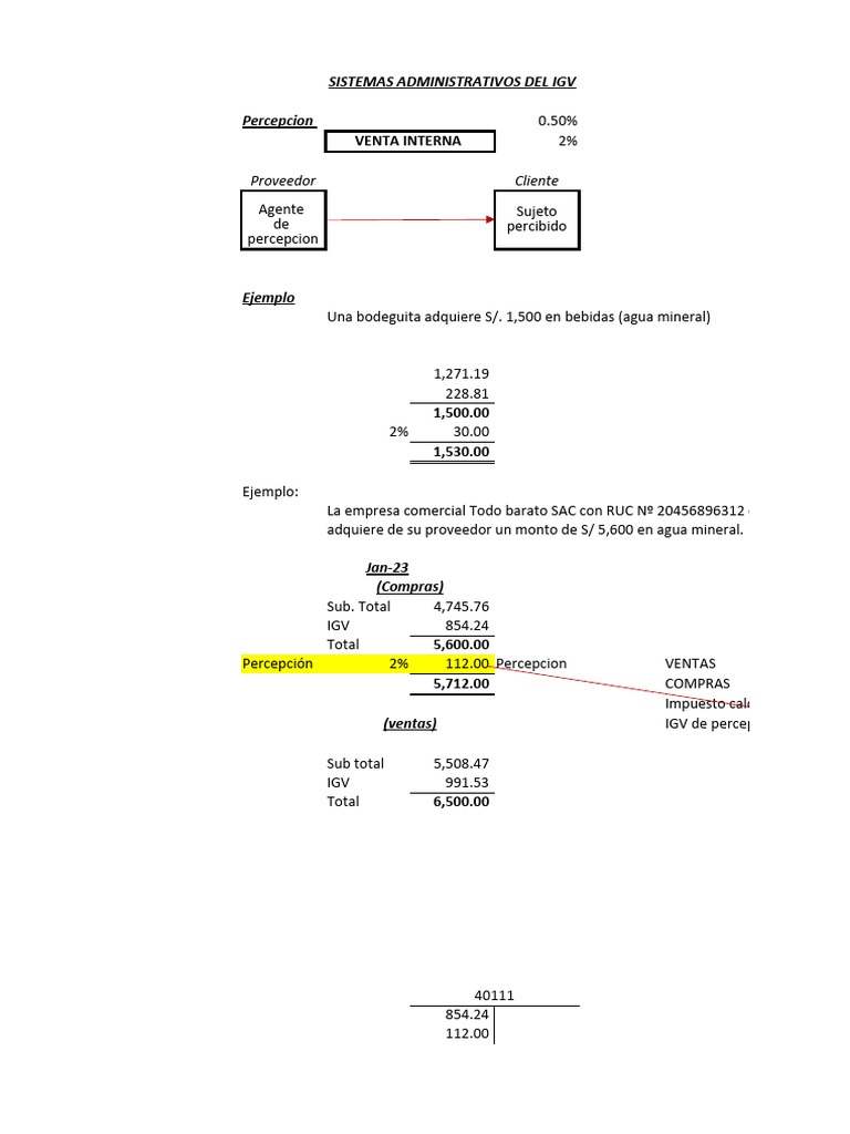 Tratamiento Del Igv Ejercicios | PDF