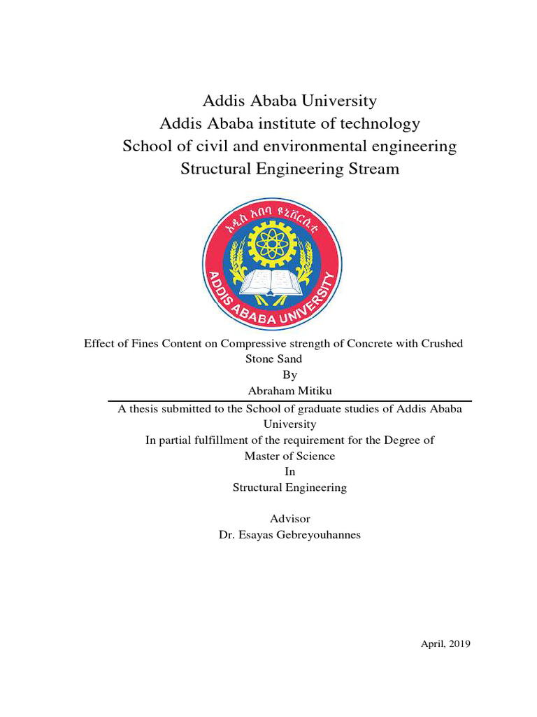 Abraham Mitiku | PDF | Concrete | Construction Aggregate