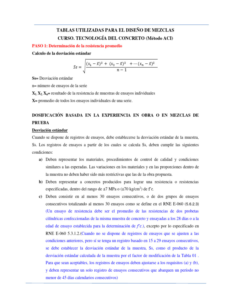 Diseño de Mezclas | PDF | Hormigón | Cemento