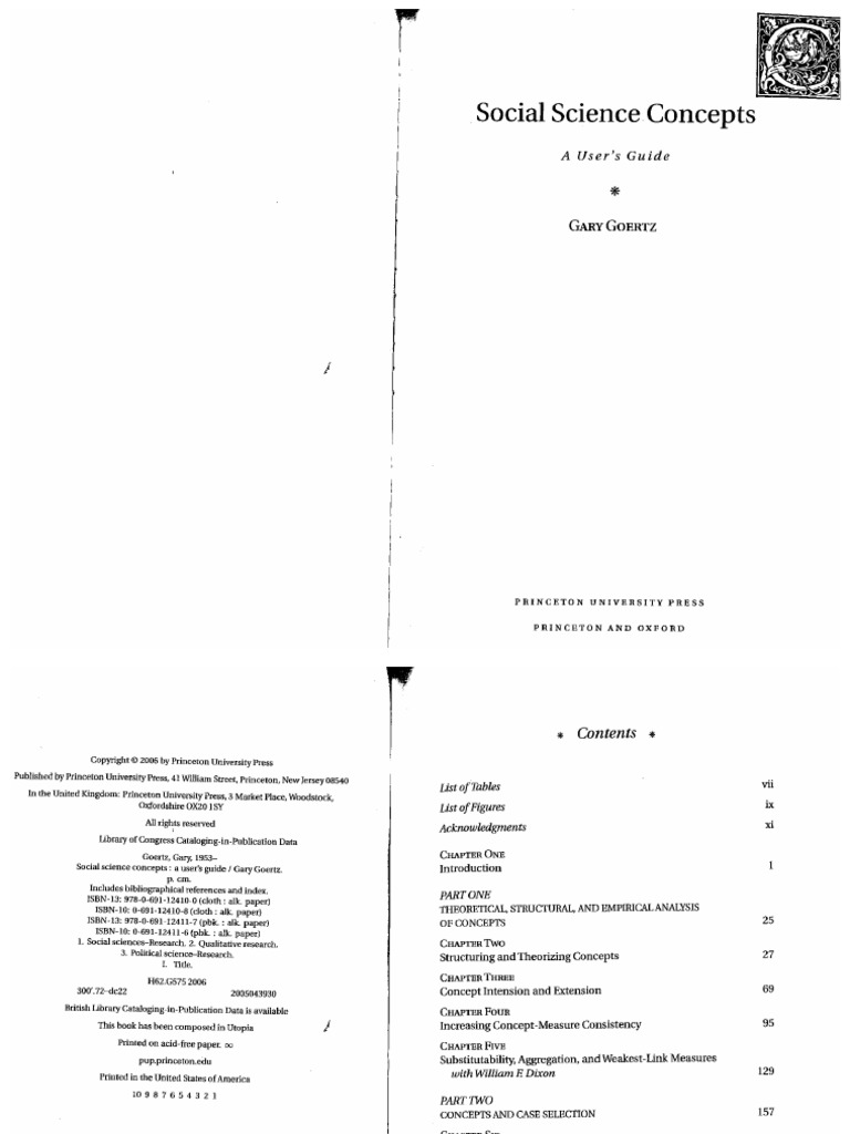 Goertz-Social Science Concepts | PDF