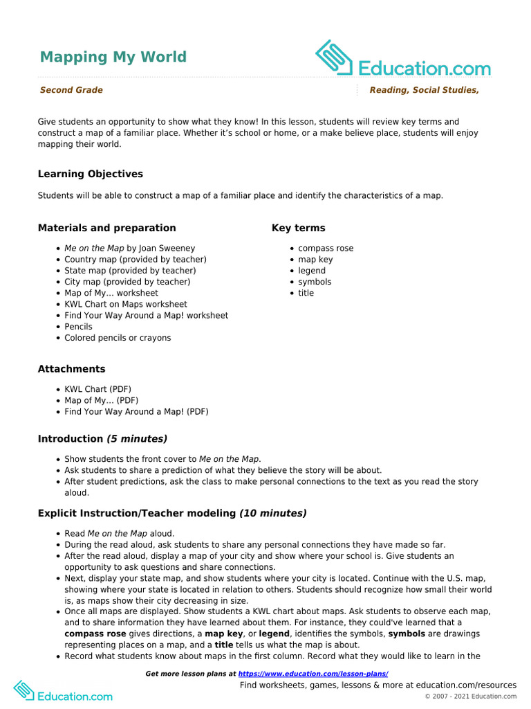 Usr Local SRC Education - Com Files Static Lesson-Plans Mapping-My-World Mapping-My-World | PDF ...