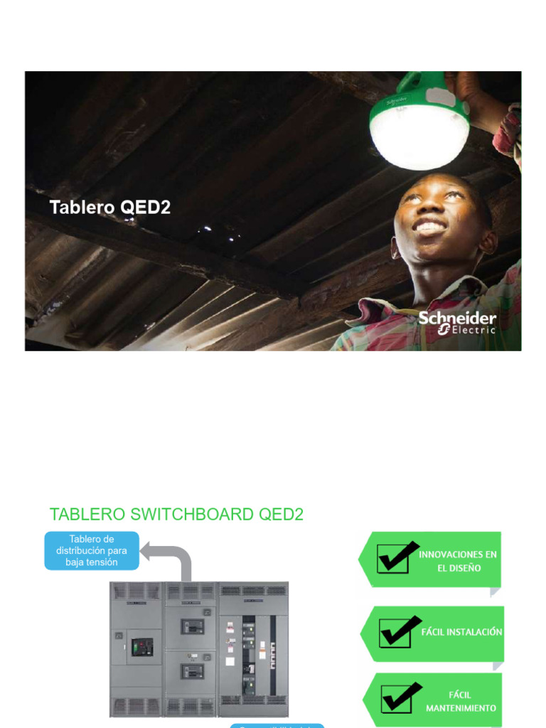 Tablero QED2: Especificaciones y Ventajas | PDF | Conector eléctrico ...