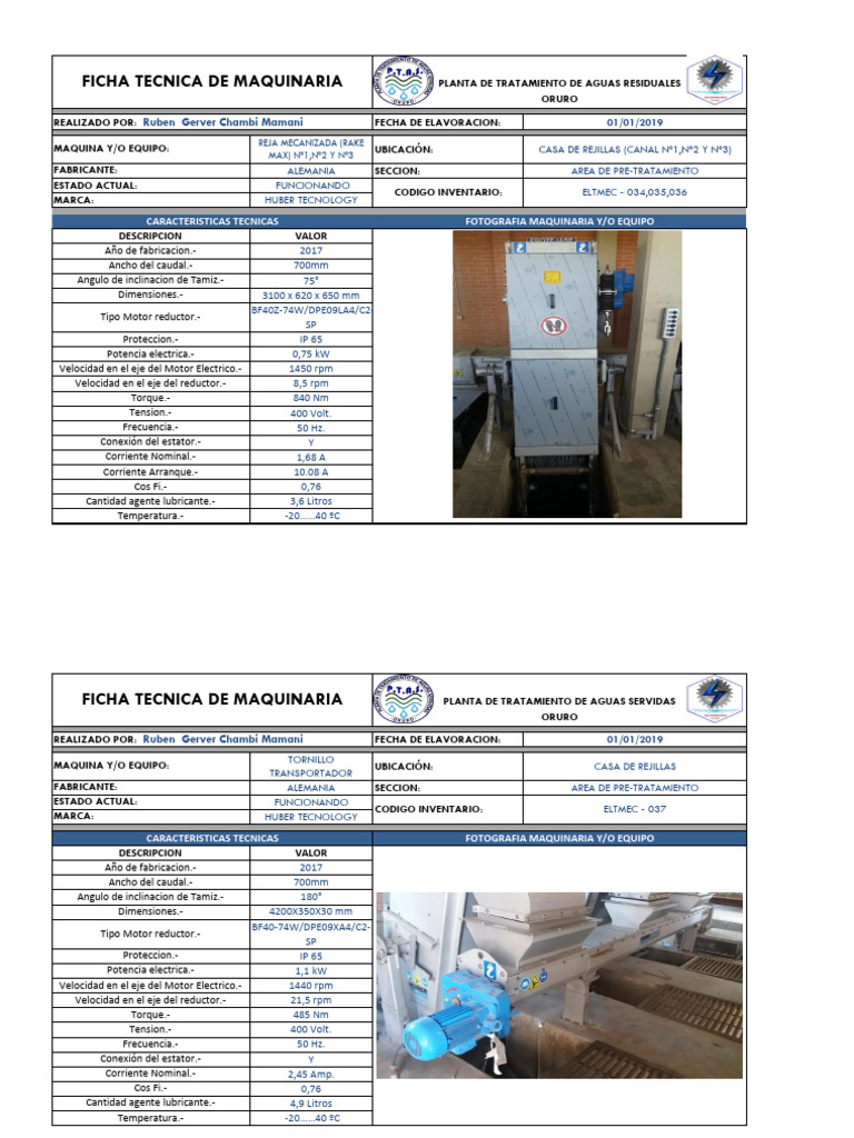 Ficha Técnica de Maquinaria WEG TE1BFOXO | PDF | Cantidades fisicas ...