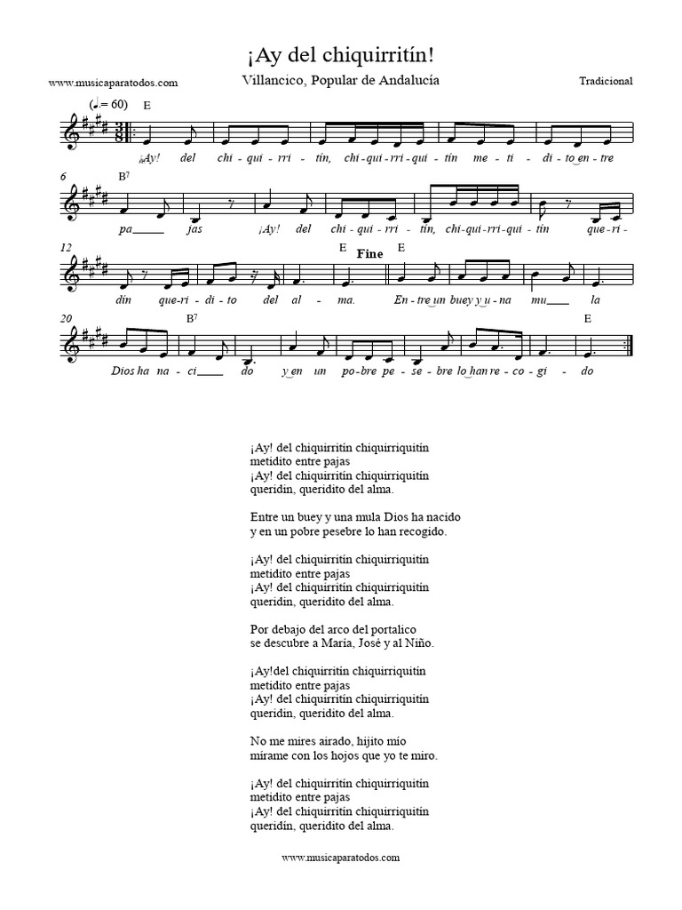 Ay Del Chiquirritin | PDF