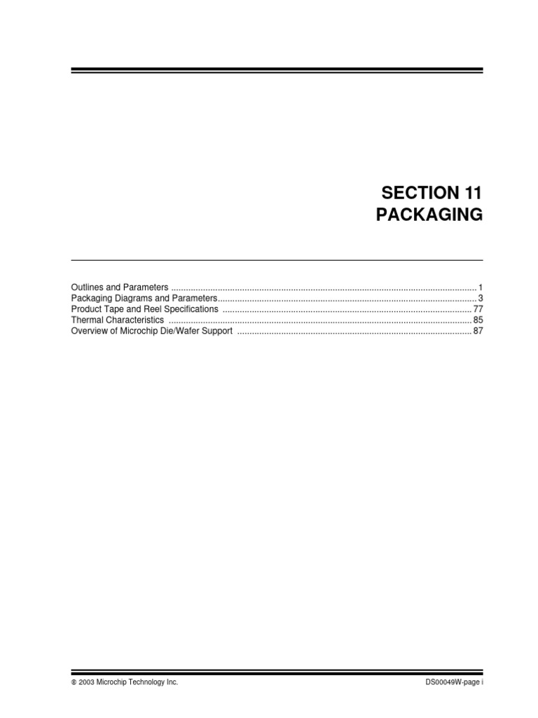 Microchip PackagingReference | Download Free PDF | Microcontroller | Integrated Circuit