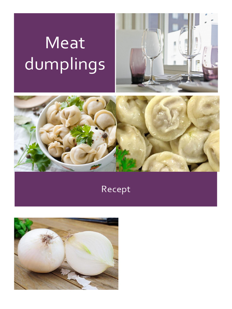 Meat Dumplings ? | PDF | Cooking, Food & Wine | Wellness