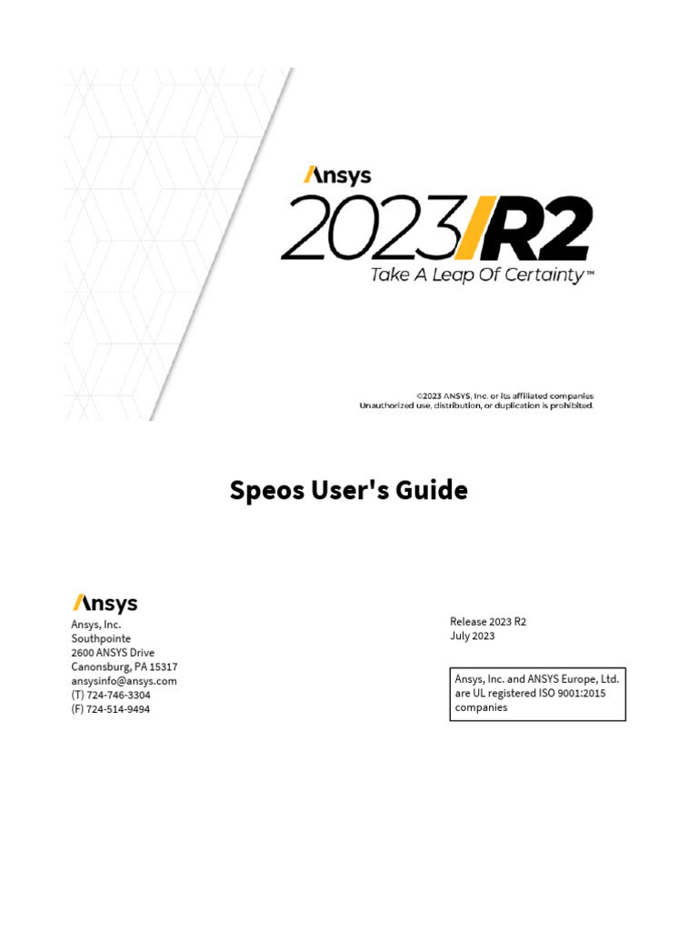 Book Speos 2023 R2 Users Guide | PDF | Lidar | Optics