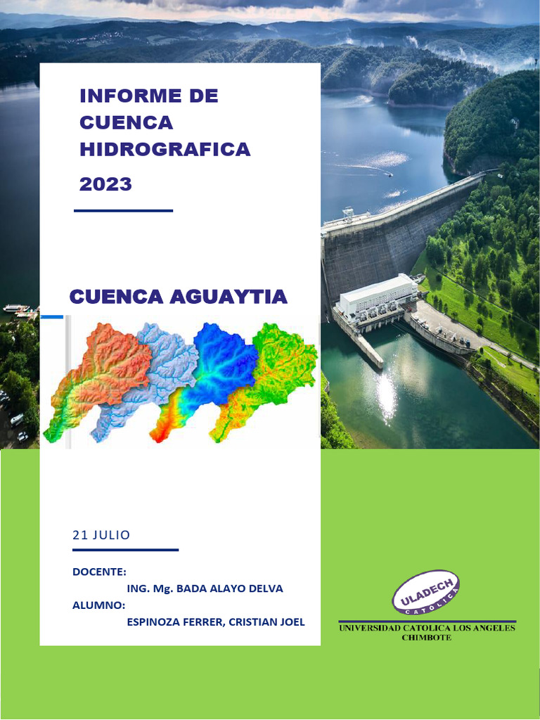 Informe sobre la Cuenca Aguaytía 2023 | PDF | Agua subterránea | Río